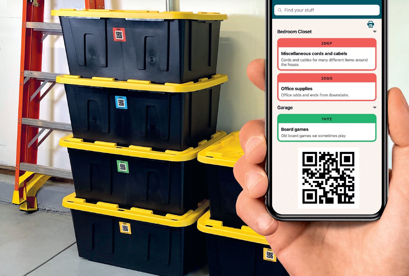 Smart Labels Color Coded QR Code Labels for Organization & Storage